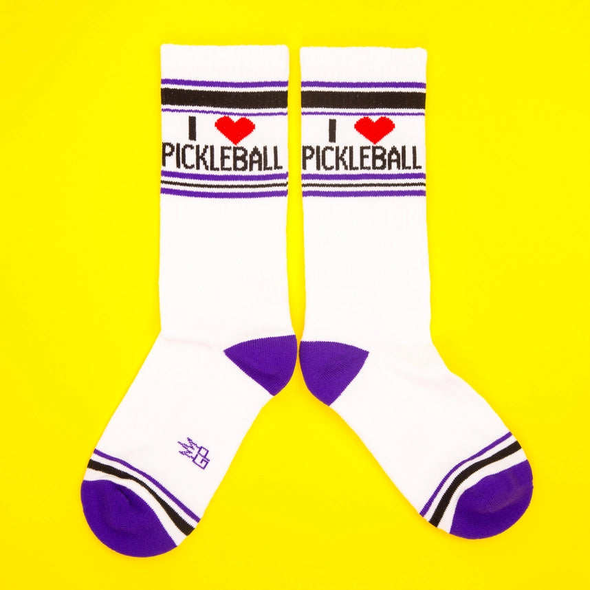 I Love Pickleball Gym Crew Socks – OnlyPickleball