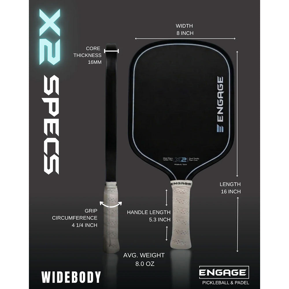 Engage X2 Widebody Pickleball Paddle – OnlyPickleball